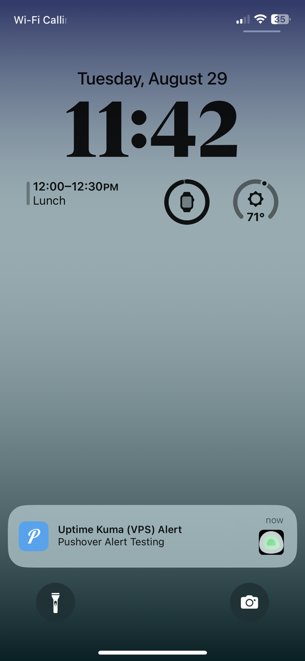 Homelab Push Notifications Using Uptime Kuma and Pushover Homelab Push Notifications Using Uptime Kuma and Pushover